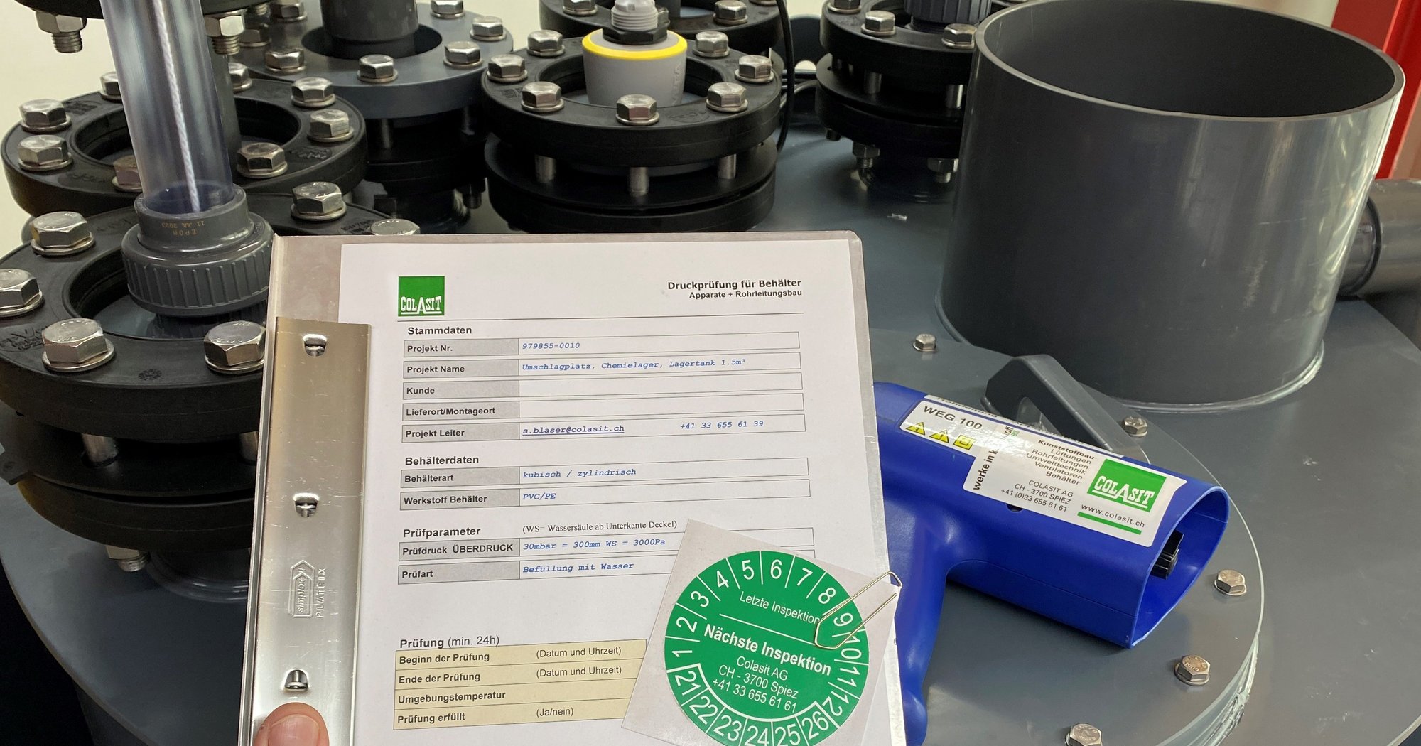 Colasit | periodic inspection of vessels, tanks